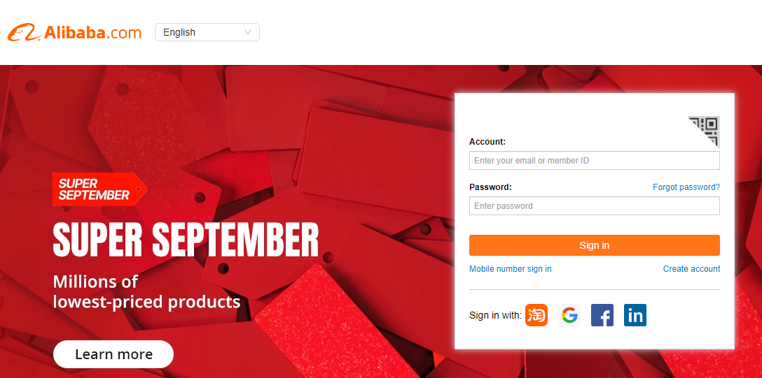 My Alibabaにはどうやってログインできますか？